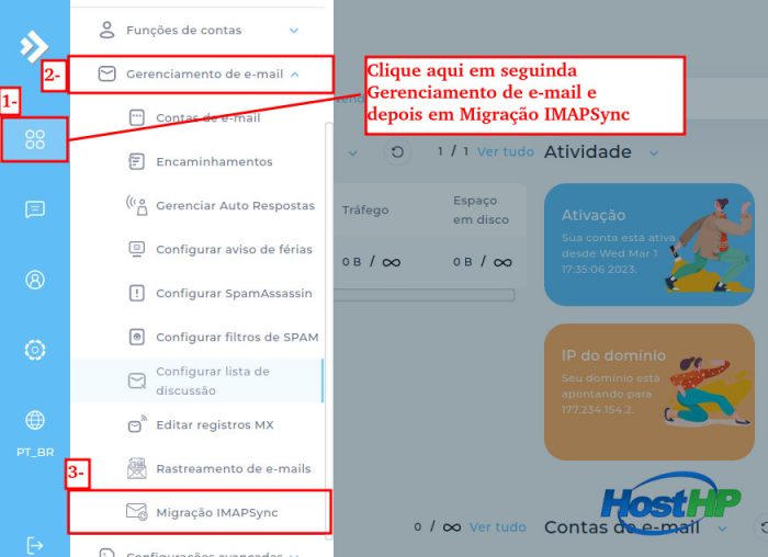Sincronizar e-mail pelo IMAPSync no DirectAdmin - HostHP