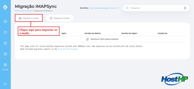 Sincronizar e-mail pelo IMAPSync no DirectAdmin - HostHP